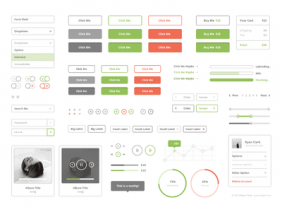 The Top 50 Free Flat Design UI Kits & Templates