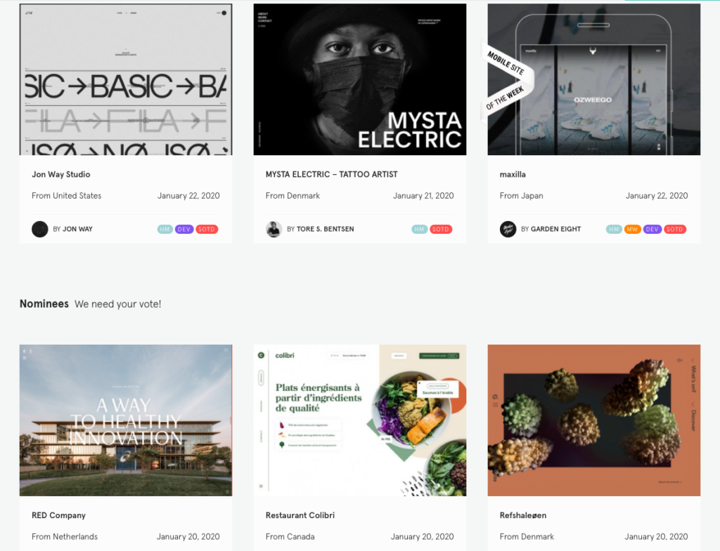 10 Amazing Web Design Showcases - 1stWebDesigner